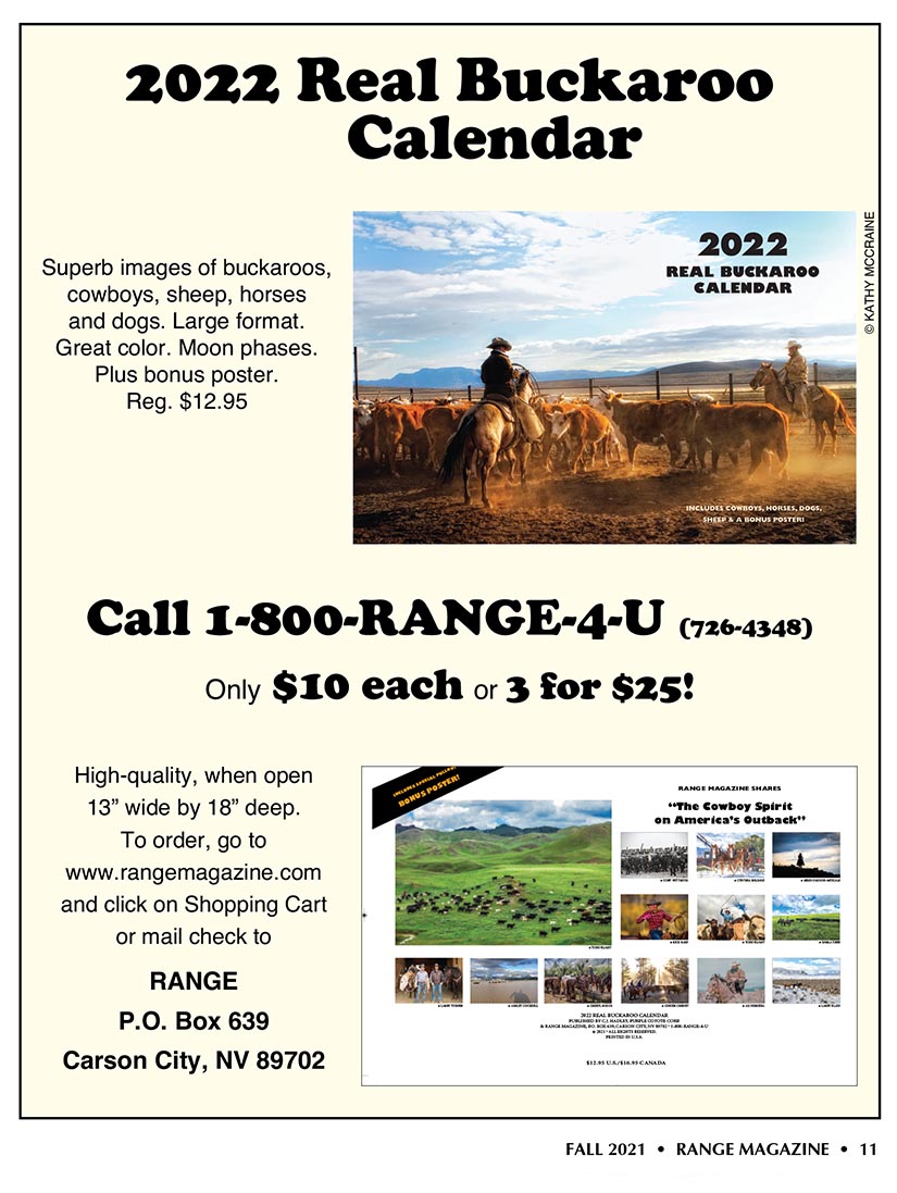 RANGE magazine Fall 2021 Contents